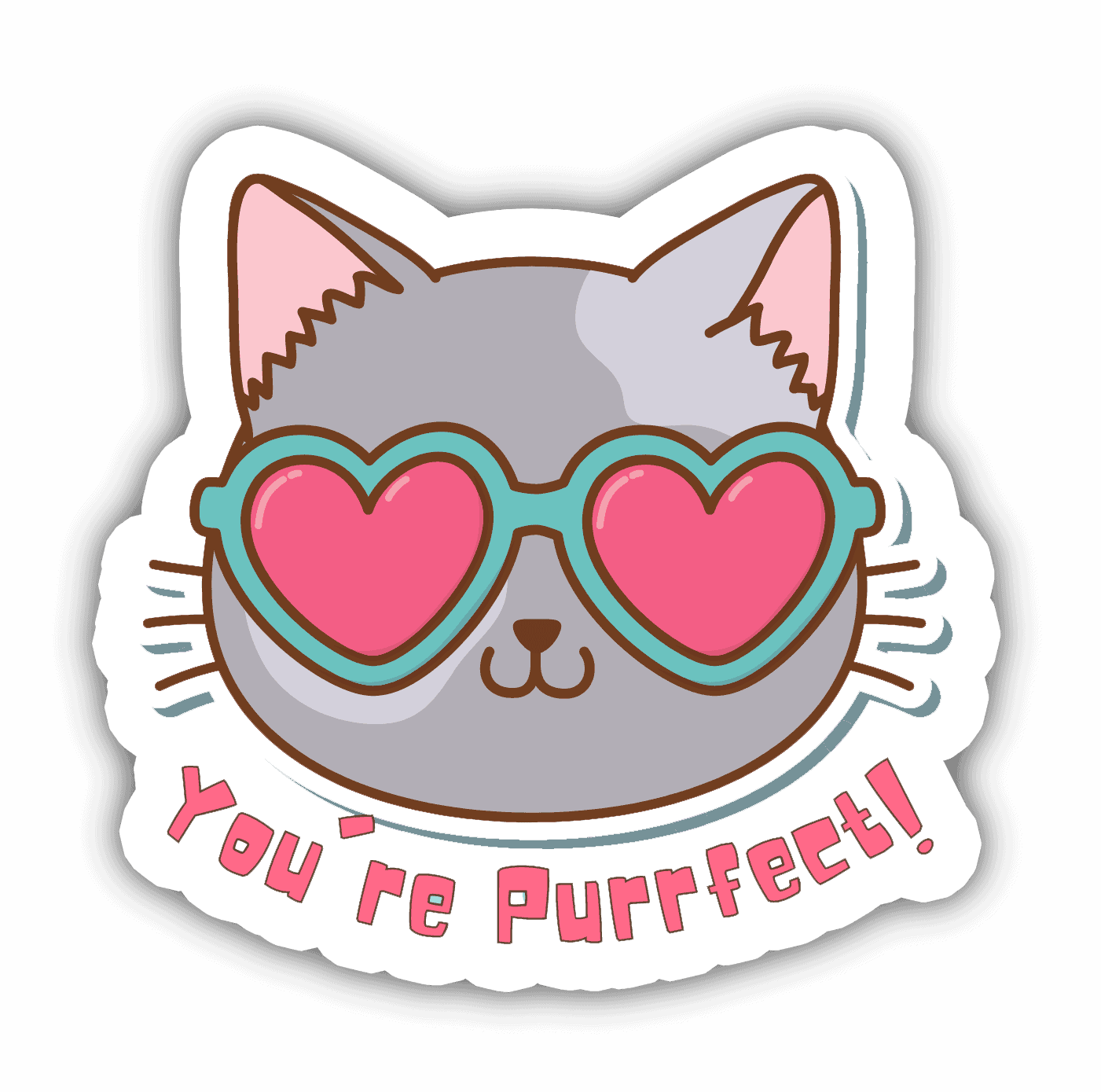 You’re Purrfect Premium Sticker – Crafties